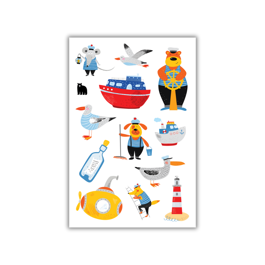 Four Bear Stickers - Sailing Away – Buddies Toys