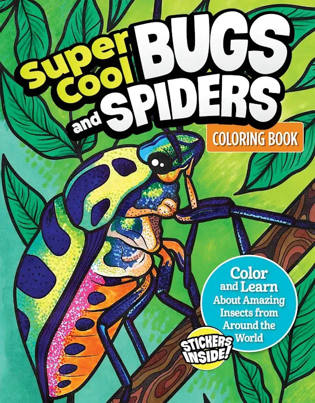 Coloring Book - Super Cool Bugs and Spiders – Buddies Toys