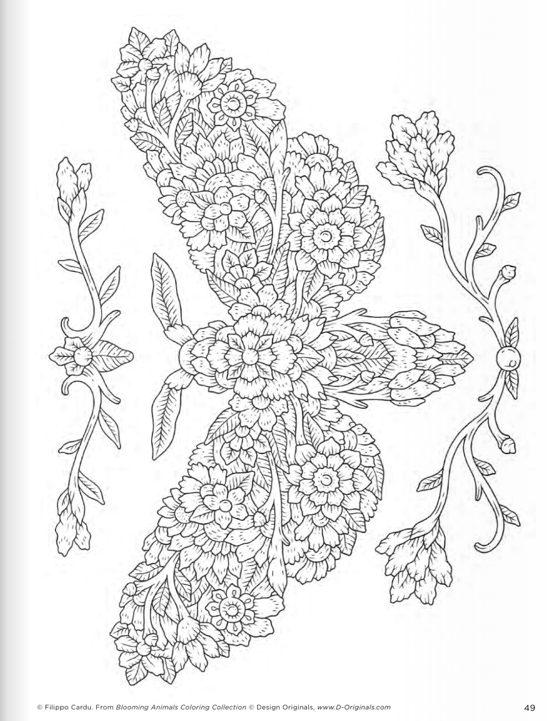 Coloring Book - Blooming Animals – Buddies Toys