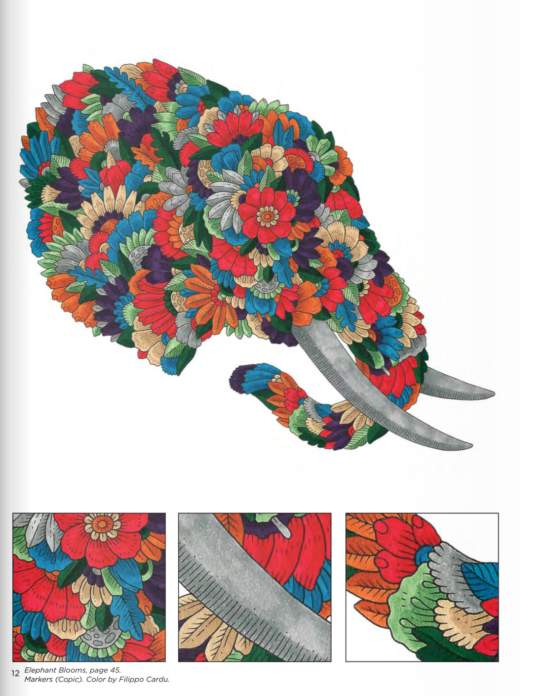 Coloring Book - Blooming Animals – Buddies Toys