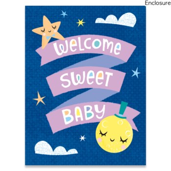 Card Enclosure - Welcome Moon & Stars – Buddies Toys